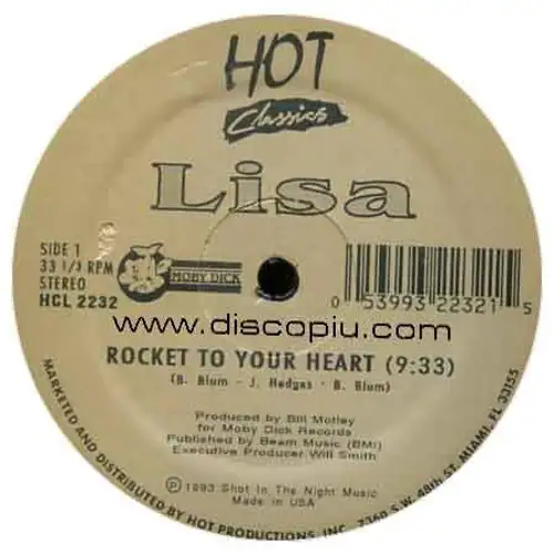 lisa - rocket to your heart b/w jump shout classic oldies - Disco Più