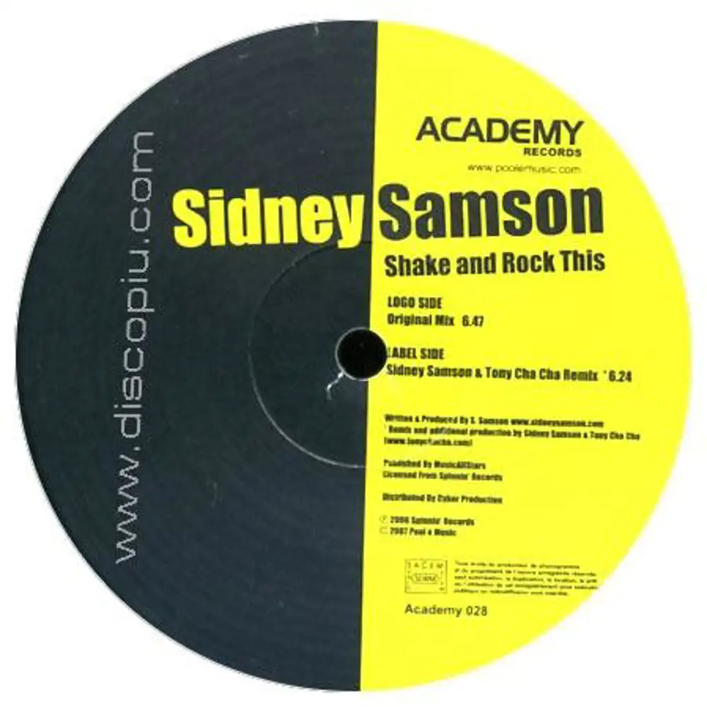 sidney samson - shake and rock this electro house - Disco Più