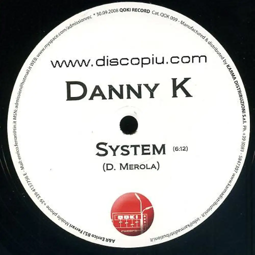 danny k - system tek-house - Disco Più