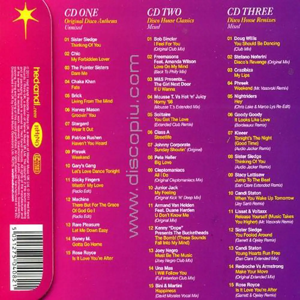 v.a. - hed kandi back to disco (108) disco house vocal classic mixed unmixed oldies - Disco Più