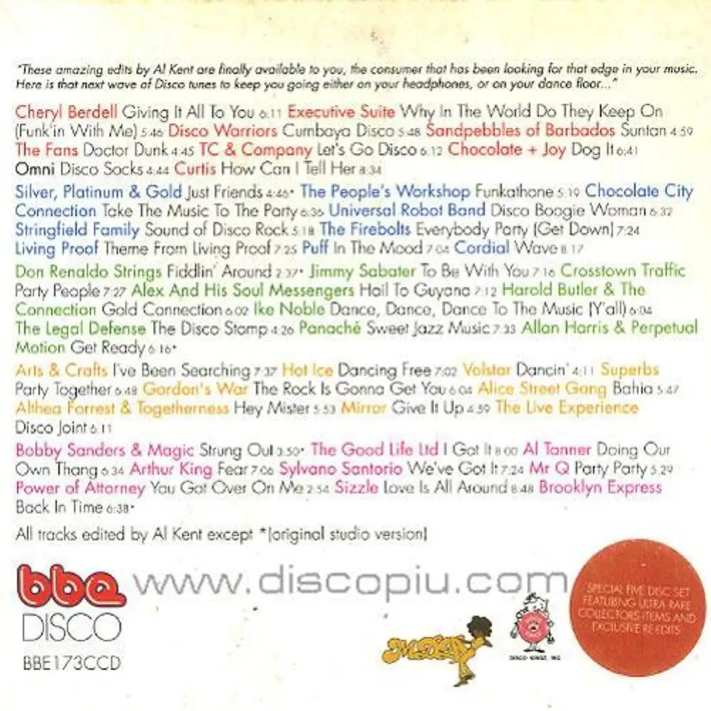 v.a. (compiled by al kent) - the best of disco demands alternative funk ...