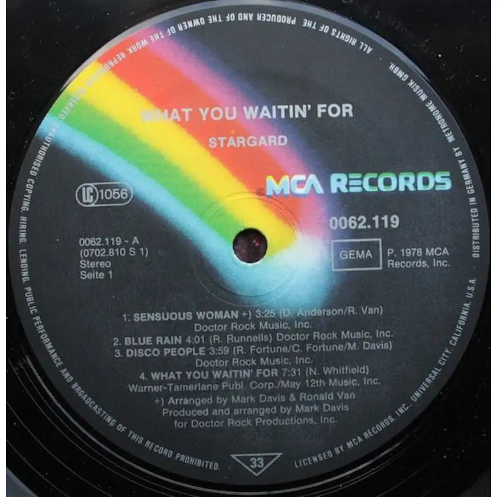 stargard - what you waitin' for disco funk classic cosmic - Disco Più