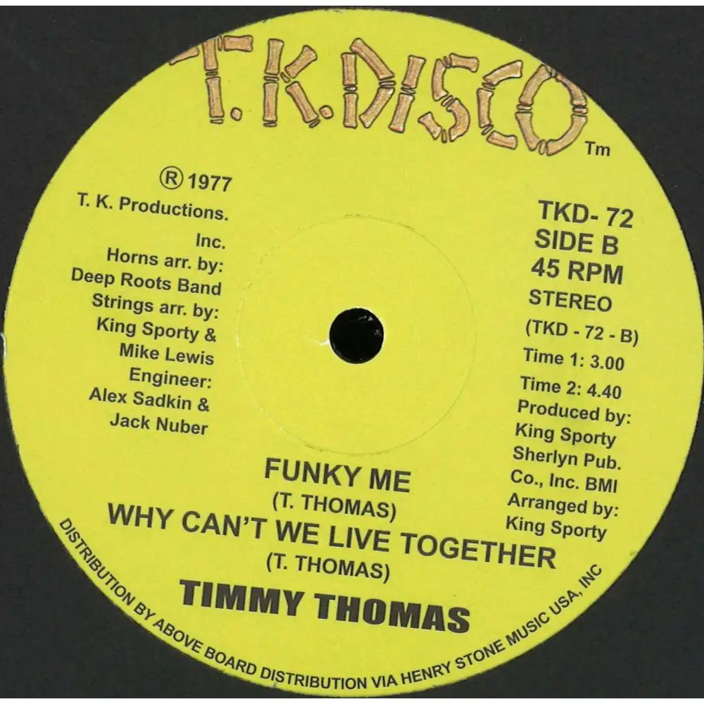 timmy thomas - africano house disco funk soul classic - Disco Più