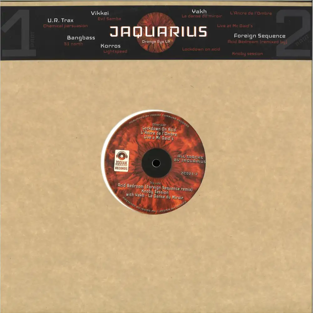 jaquarius - orange eye lp part 2 techno acid - Disco Più